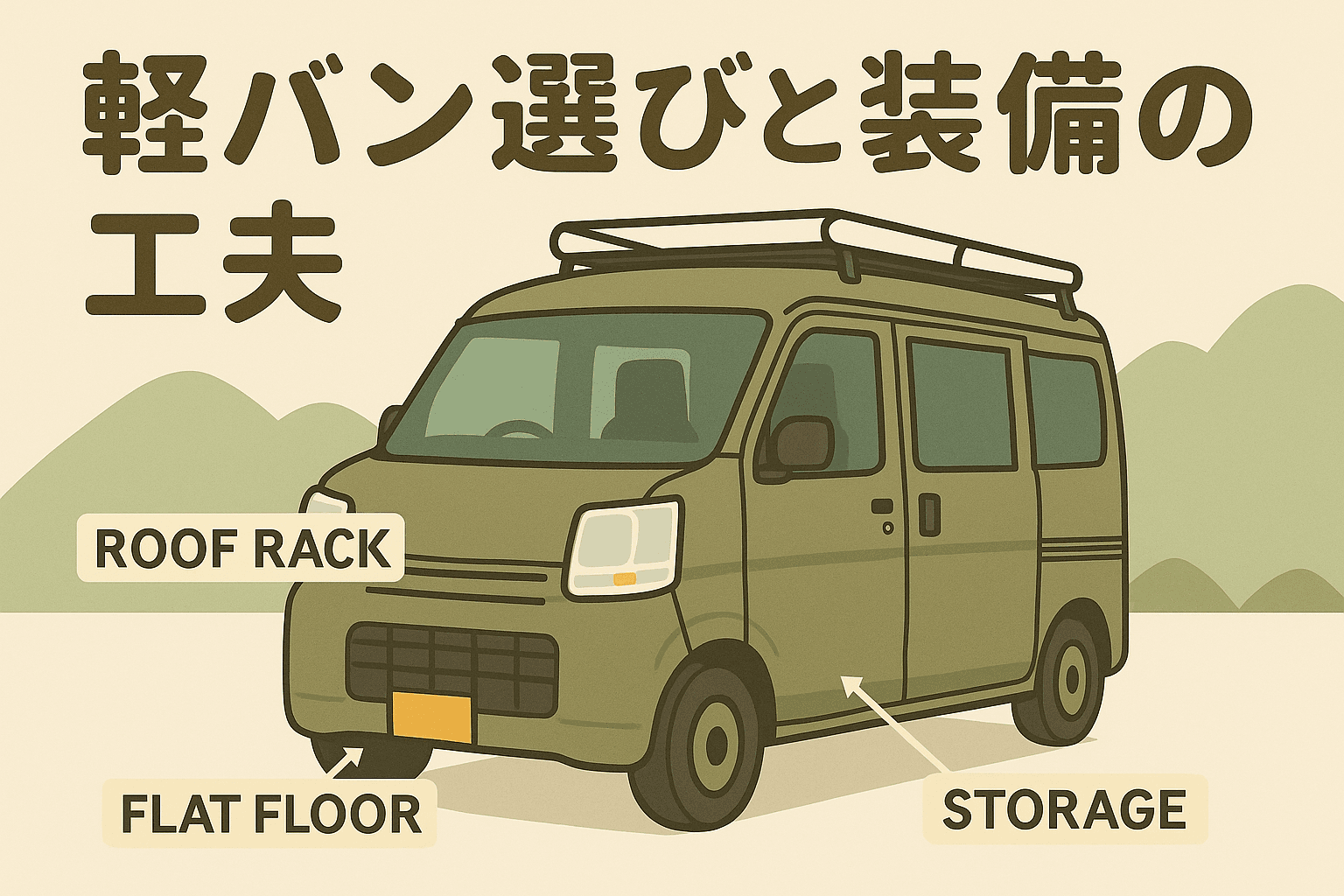 Vanlife Mini｜軽バンで旅する小さな暮らし | 旅慣れしていなくても大丈夫。ゆるく始める車中泊
