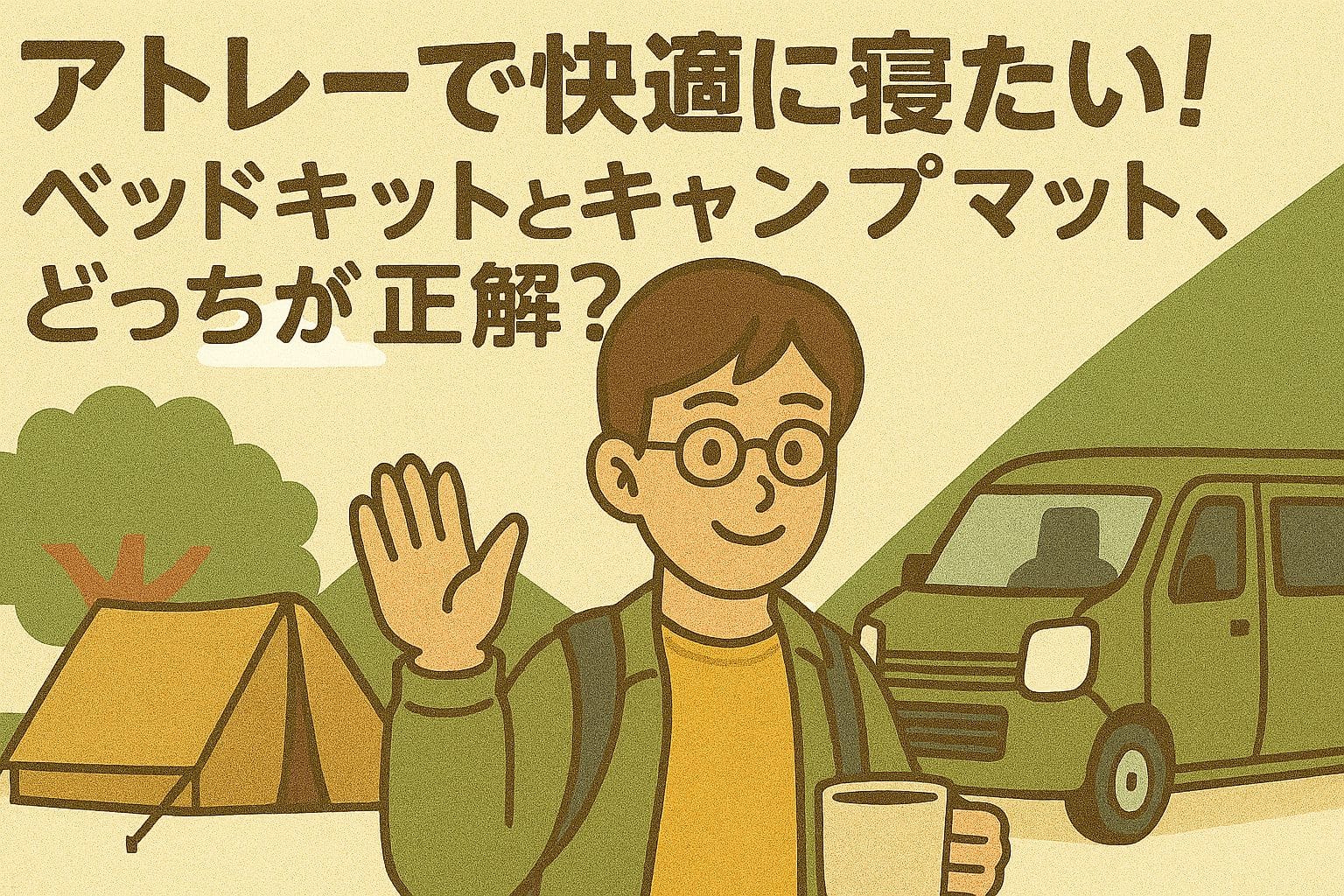 アトレーで快適に寝たい！ベッドキットとキャンプマット、どっちが正解？ | Vanlife Mini｜軽バンで旅する小さな暮らし